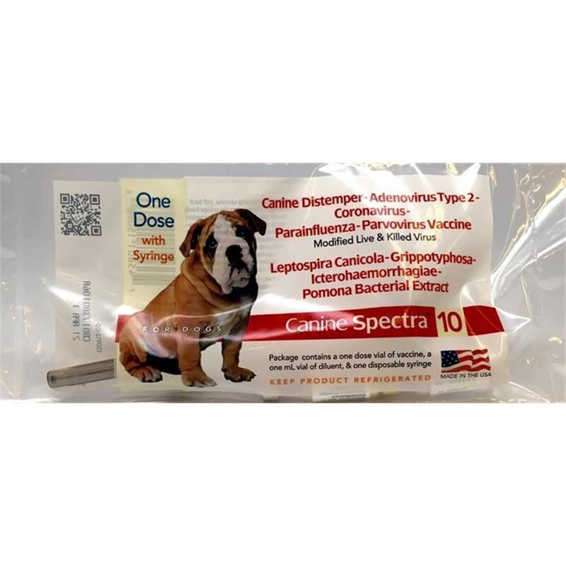 Canine Spectra 10, Single-Use Syringe for Dogs, 1 dose