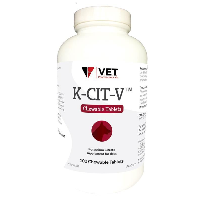 Vet Brands International, Inc. K-CIT-V Potassium Citrate for Dogs ...