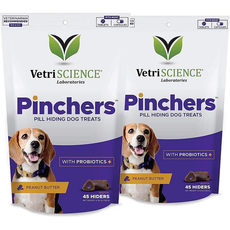 Vetri-Science Pinchers Pill Hiding Dog Treats with Probiotics, 45 count ...