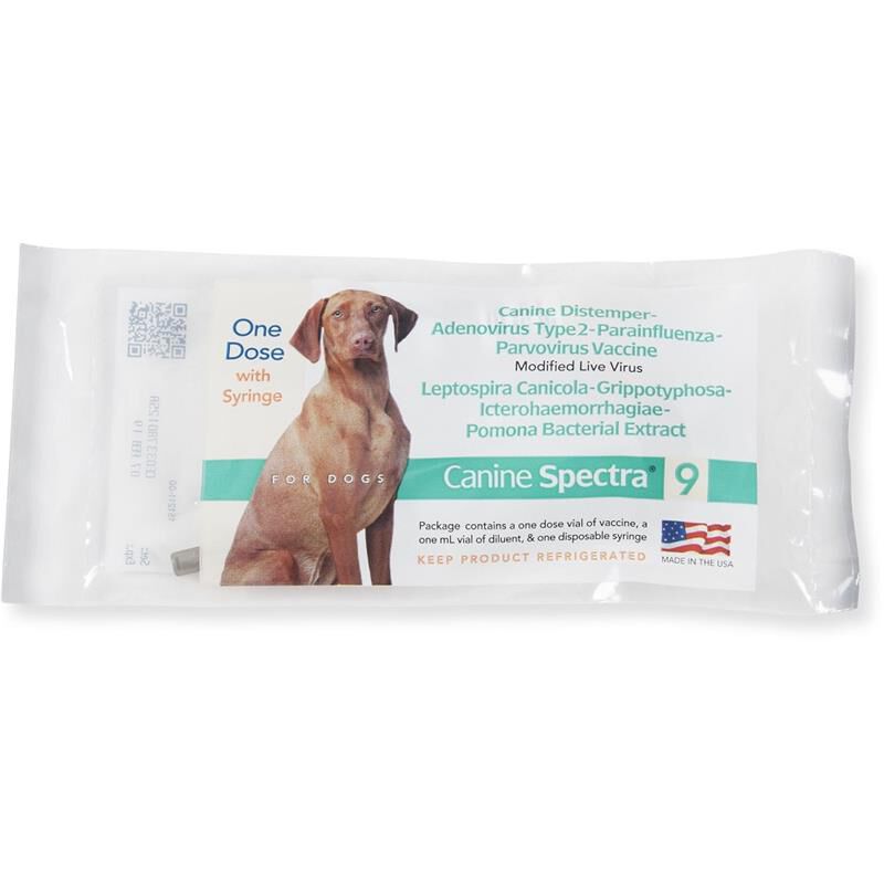 Durvet Canine Spectra 9 Vaccine for Dogs, 25 Single Doses with Syringe