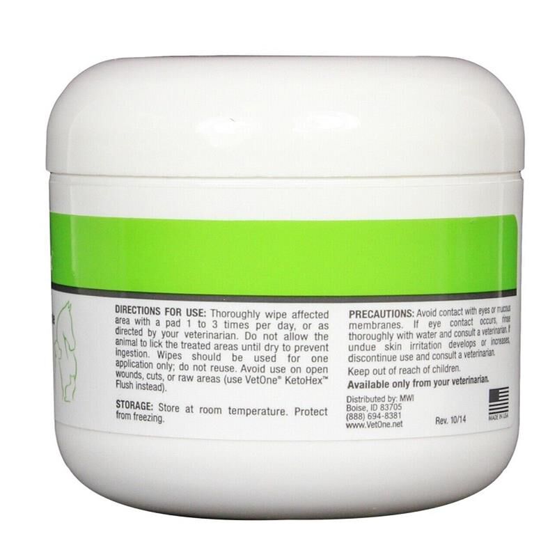 KetoHex Chlorhexidine & Ketoconazole 2" x 2" Wipes, 50 ct