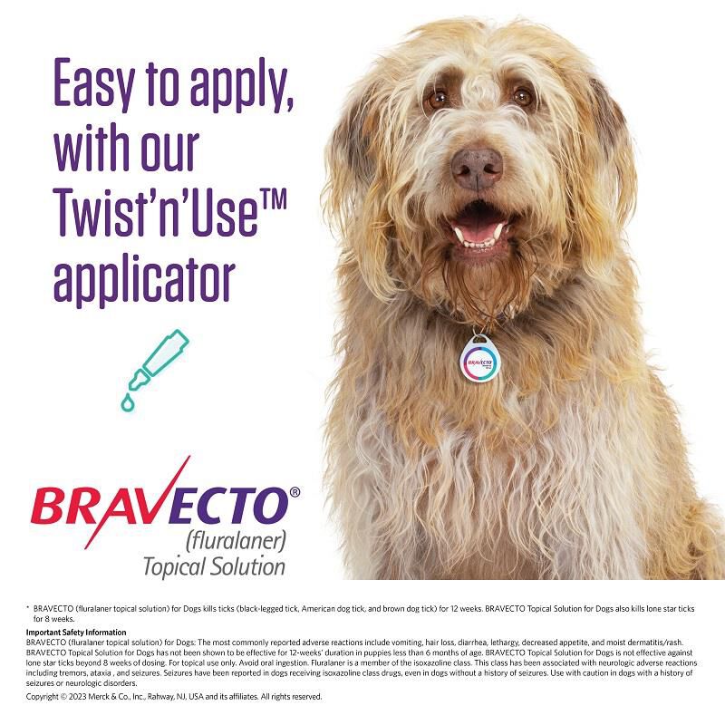 Bravecto Topical Solution for Dogs | Free 2 Day Shipping | AKCPetRx.com