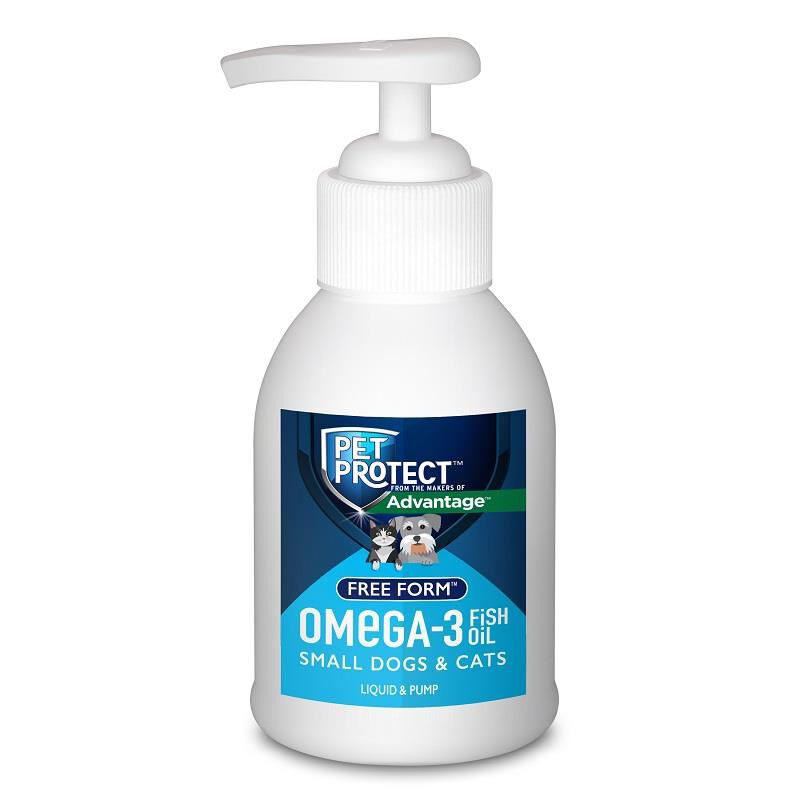 Pet Protect Omega-3 Free Form Liquid for Small Dogs and Cats, 4 oz