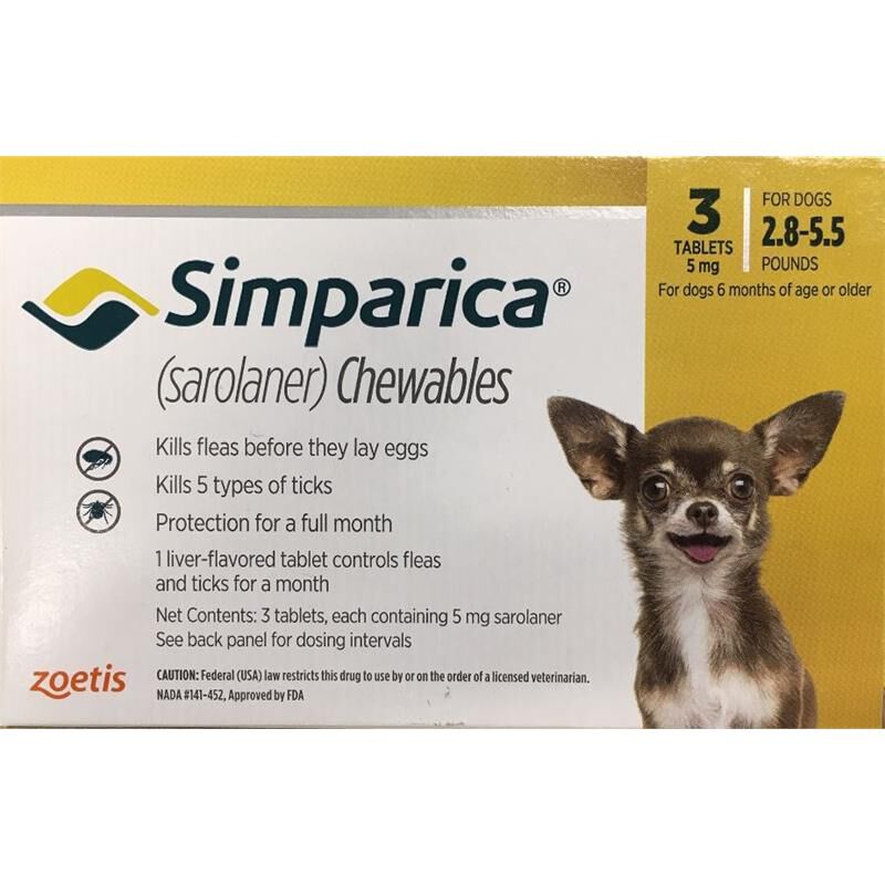 Simparica Trio Chewable Tablets for Dogs