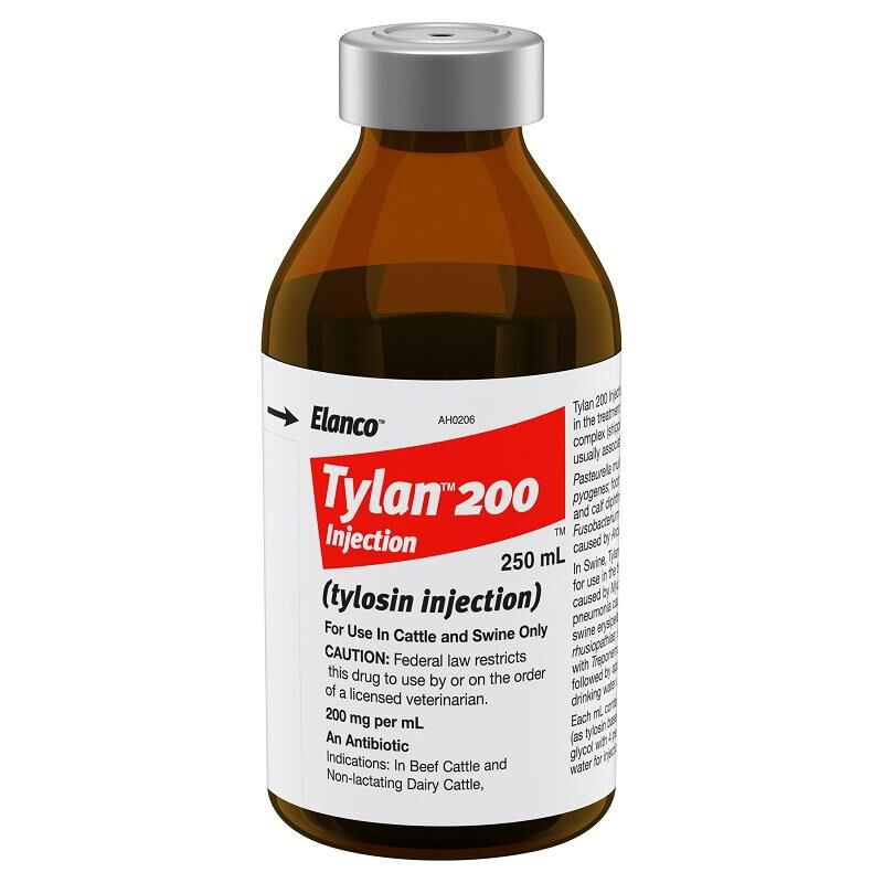 Tylan 200 Injection | Free 2 Day Shipping | AKCPetRx.com