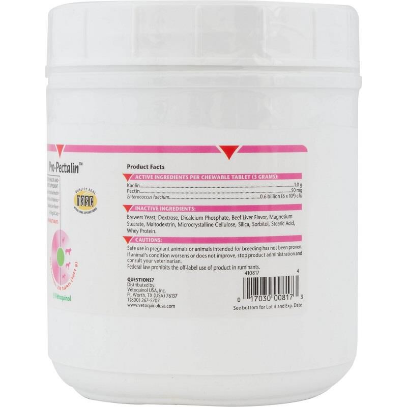 Vetoquinol Pro-Pectalin Anti-Diarrheal Tablets for Dogs and Cats with ...