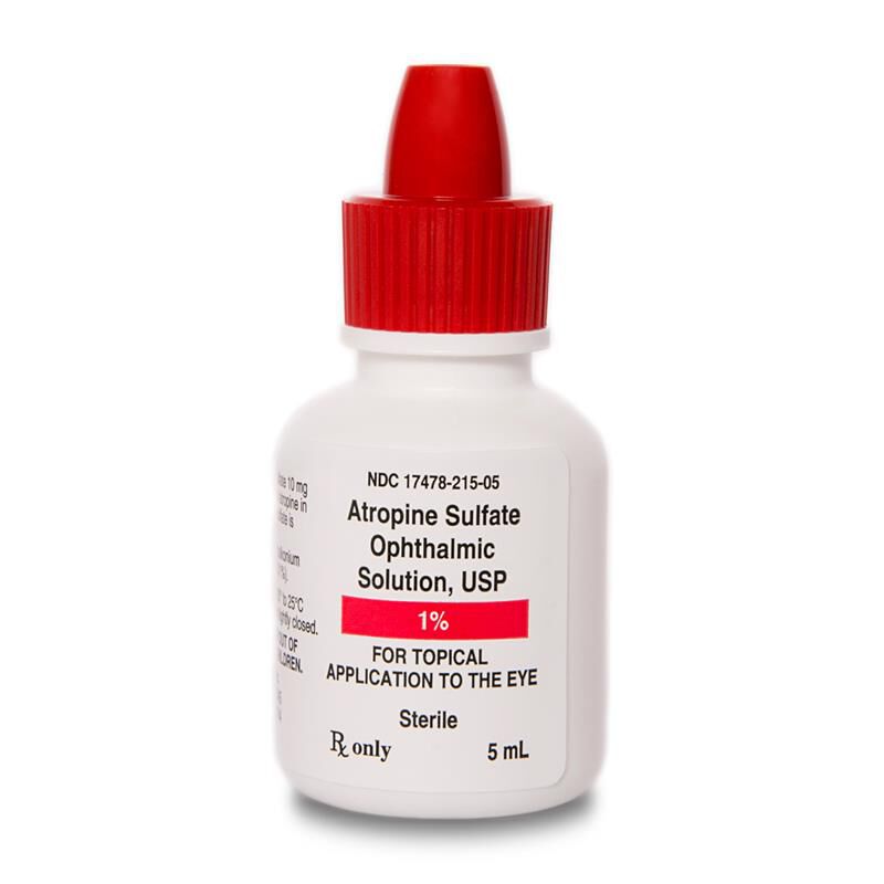 Atropine Sulfate Opthalmic Solution, USP 1%, 5 ml | AKCPetRx.com