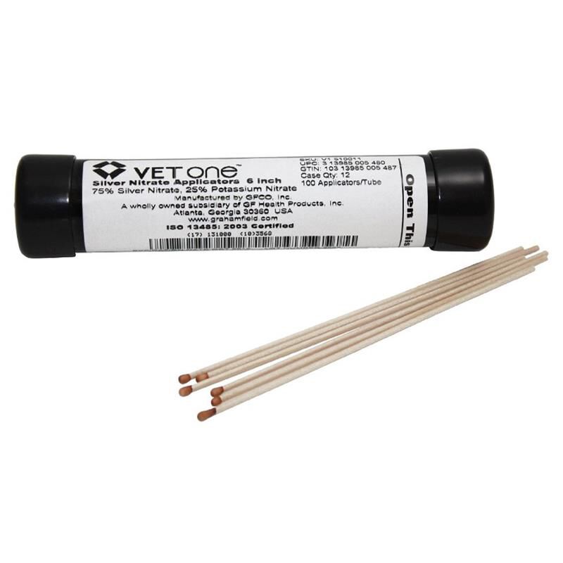 VetOne Silver Nitrate Applicators 6", 100 ct tube