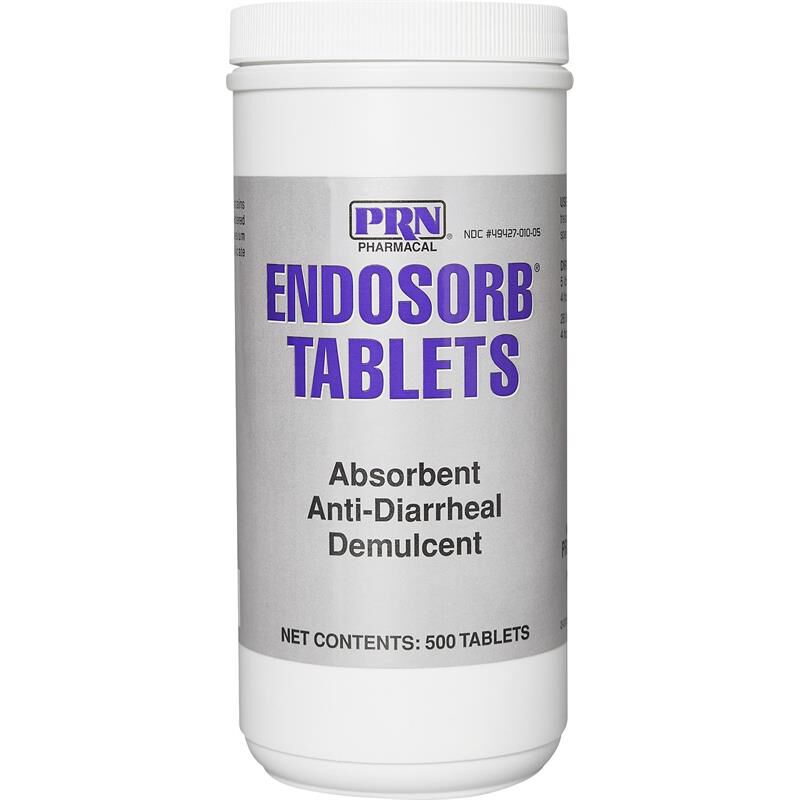 Endosorb Anti-Diarrheal Tablets for Dogs and Cats, 500 ct